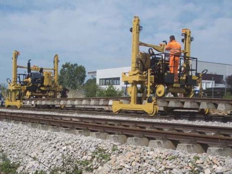 switch and pannel laying machines for track work